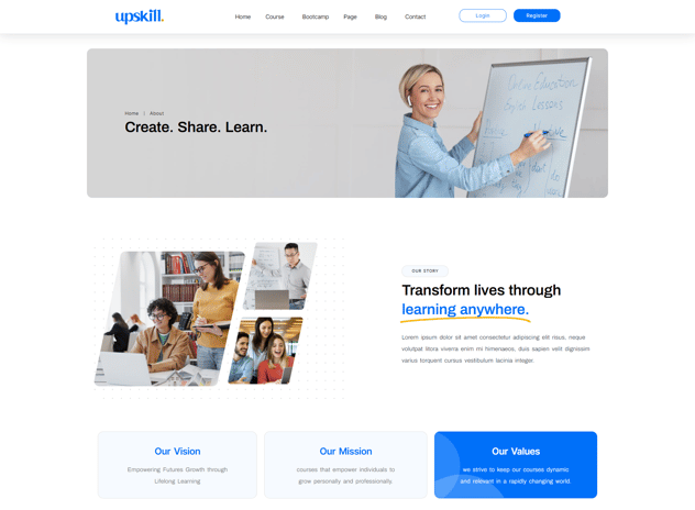 upskill-online-course-elementor-pro-template-kit – Smart It Solutions